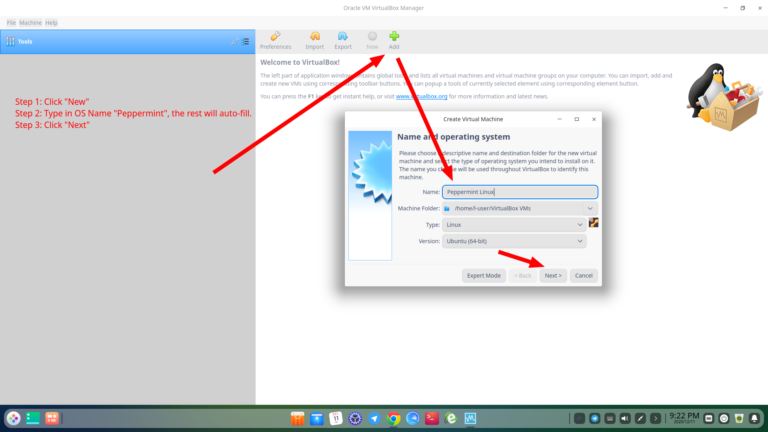 How To Install & Set Up VirtualBox on Linux (Sceenshots + Video)